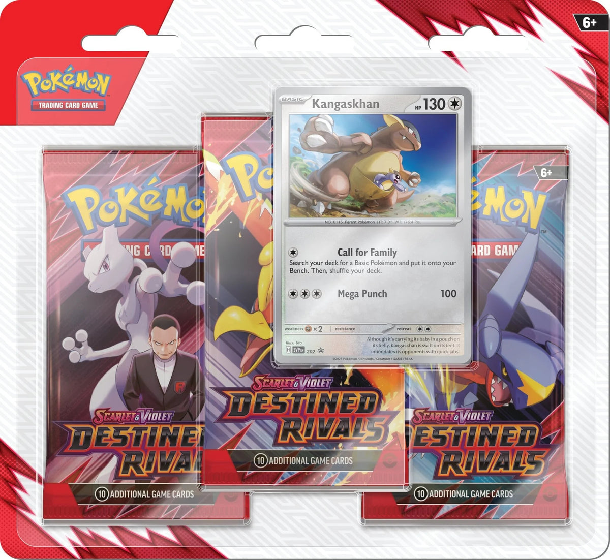 Pokemon TCG: Scarlet & Violet - Destined Rivals Kangaskhan pack ...